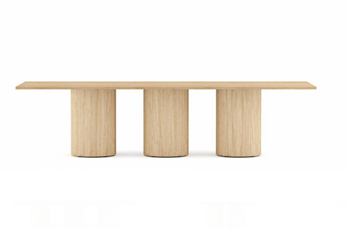 Anywhere 120"W x 48"D Rectangular Conference Table with Drum Bases & T ...
