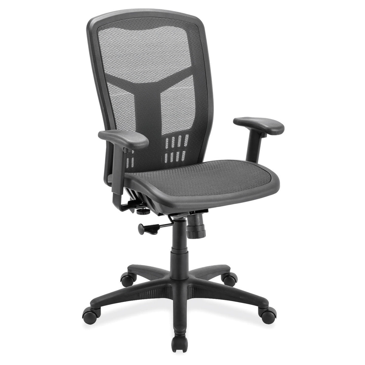 CoolMesh Swivel Tilt, High Back Chair with Adjustable Arms & Black ...