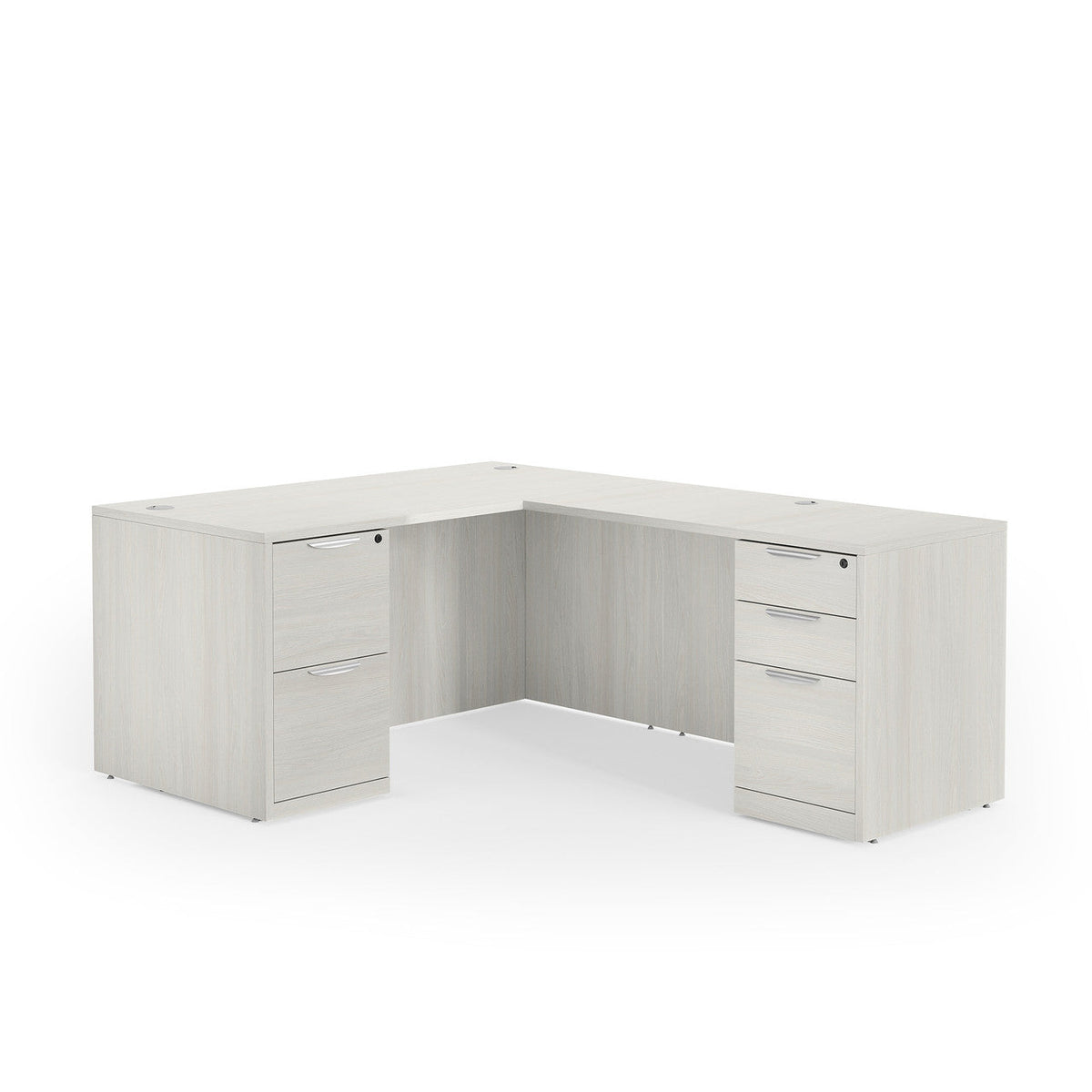 OS Laminate Double Full Pedestal L Shaped Desk - 60" x 30" (DBLFLPL103 ...