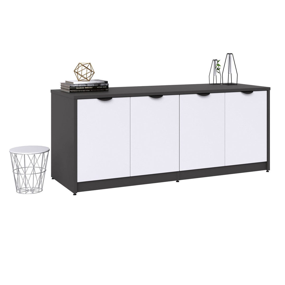 OS 29''H 4 Door Storage Cabinet with Locks (3MM1255) – Office Furniture ...