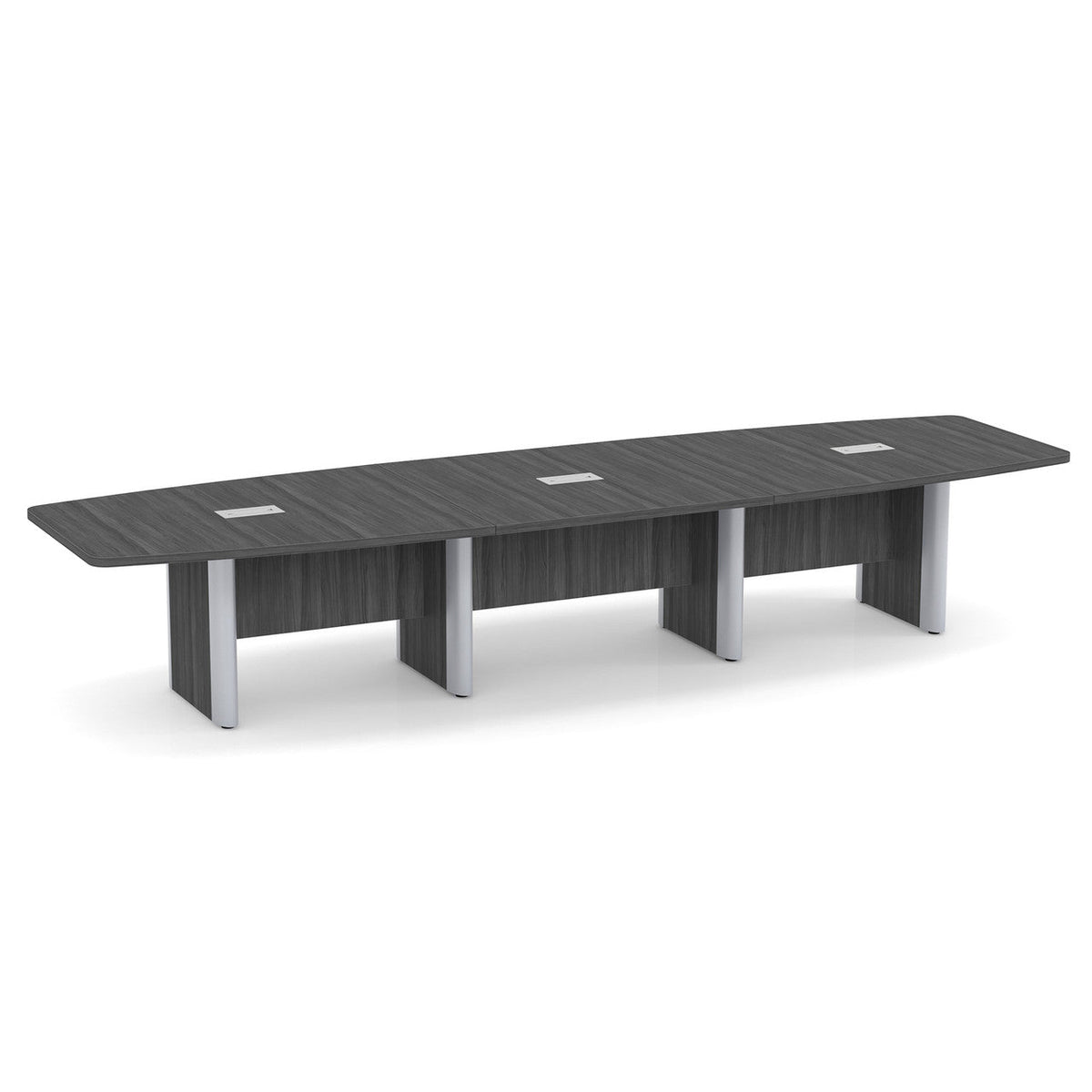 OS Laminate Expandable Boat Shaped Conference Table with Elliptical ...