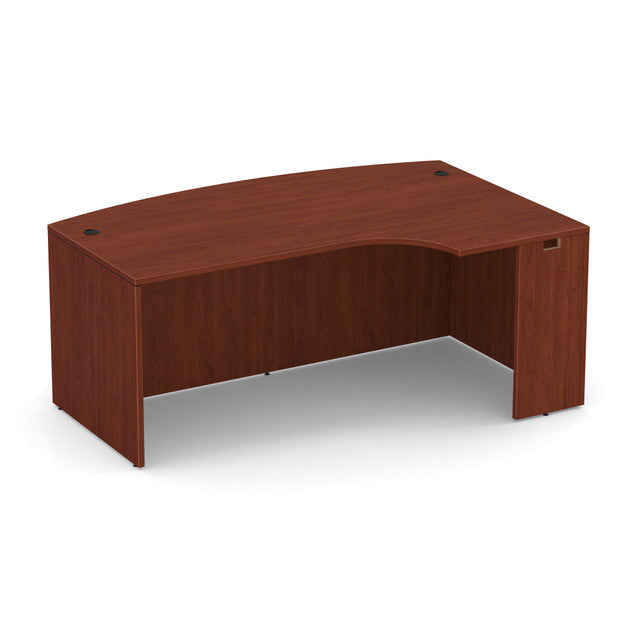 OS Laminate Bow Front Desk Shell with Right Corner Extension (PL177RCG ...